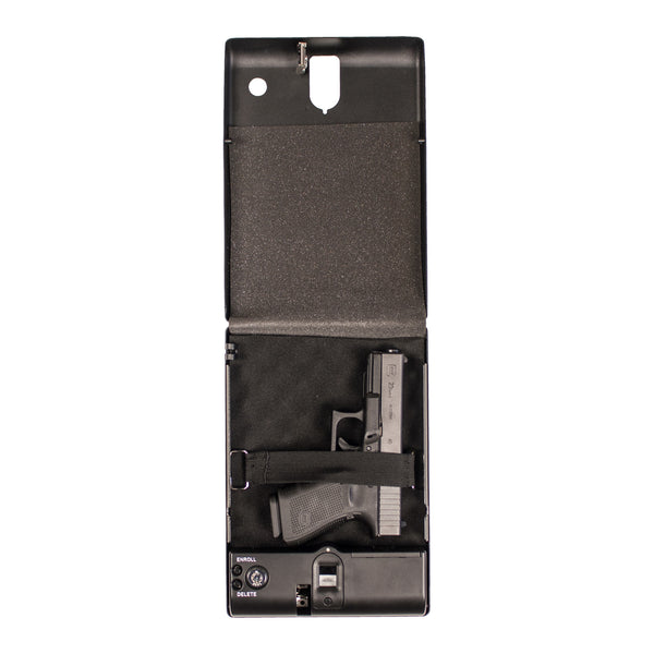 SPS-03B - Small Pistol Safe - Biometric Lock - 10.75" Length – Tracker ...